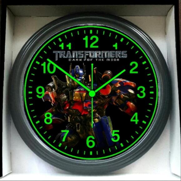 Wall Decor | Transformers Wall Clock With Neon Green Accents | Poshmark